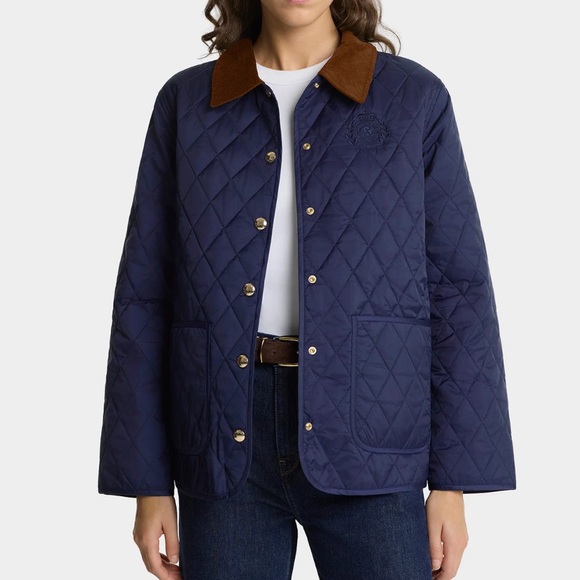 Sporty & Rich | Jackets & Coats | Sporty Rich Ny Crest Nylon Quilted ...